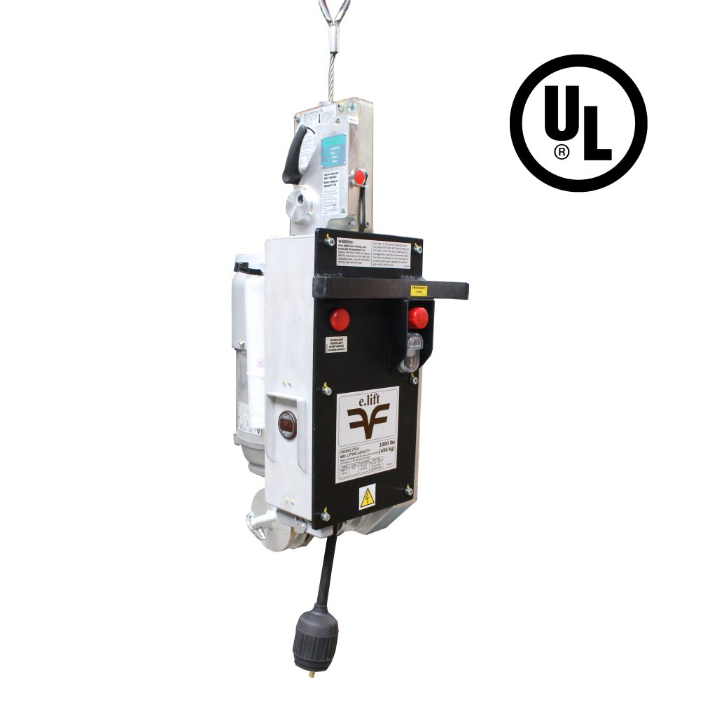 Treuil électrique de levage e.lift, 1000 lb, 208V.
